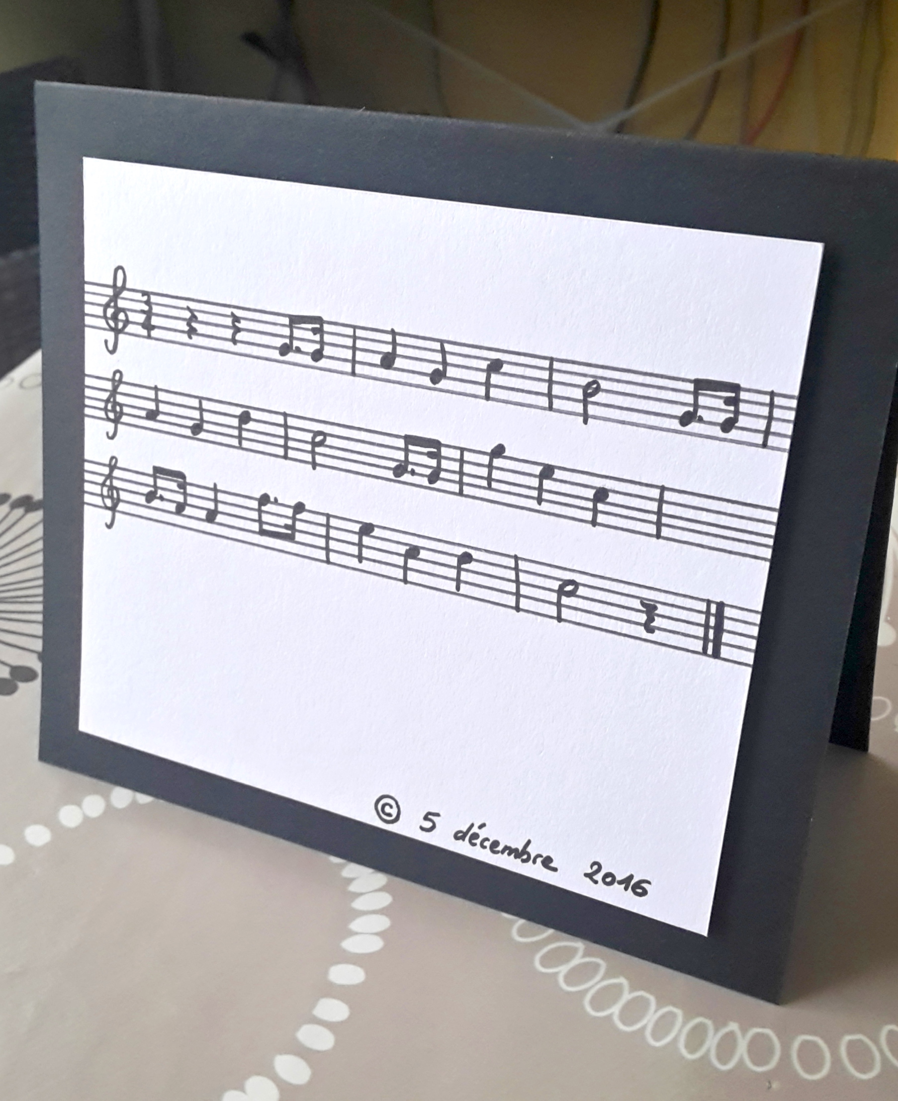 Carte Musicale - Fleur de Prunier